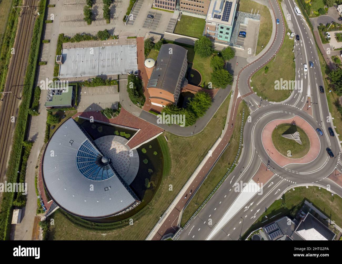 Aerial view of contemporary architecture Stock Photo - Alamy