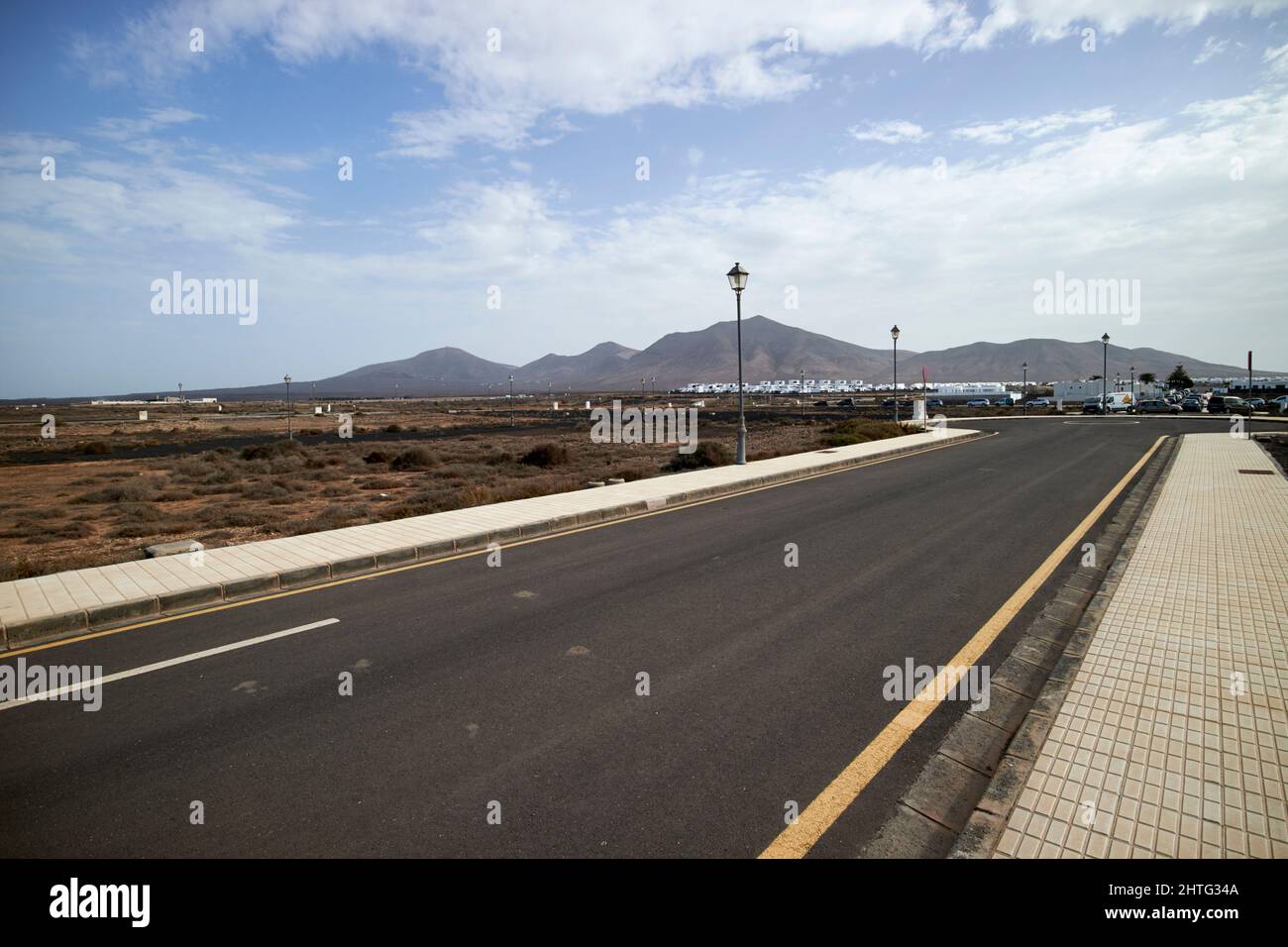 unfinished villa resort development with road and lighting ...