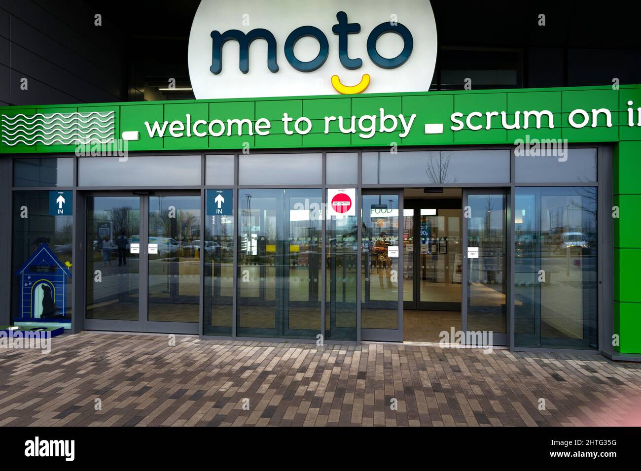 The New Rugby Motorway Service Station on the M6 motorway in ...