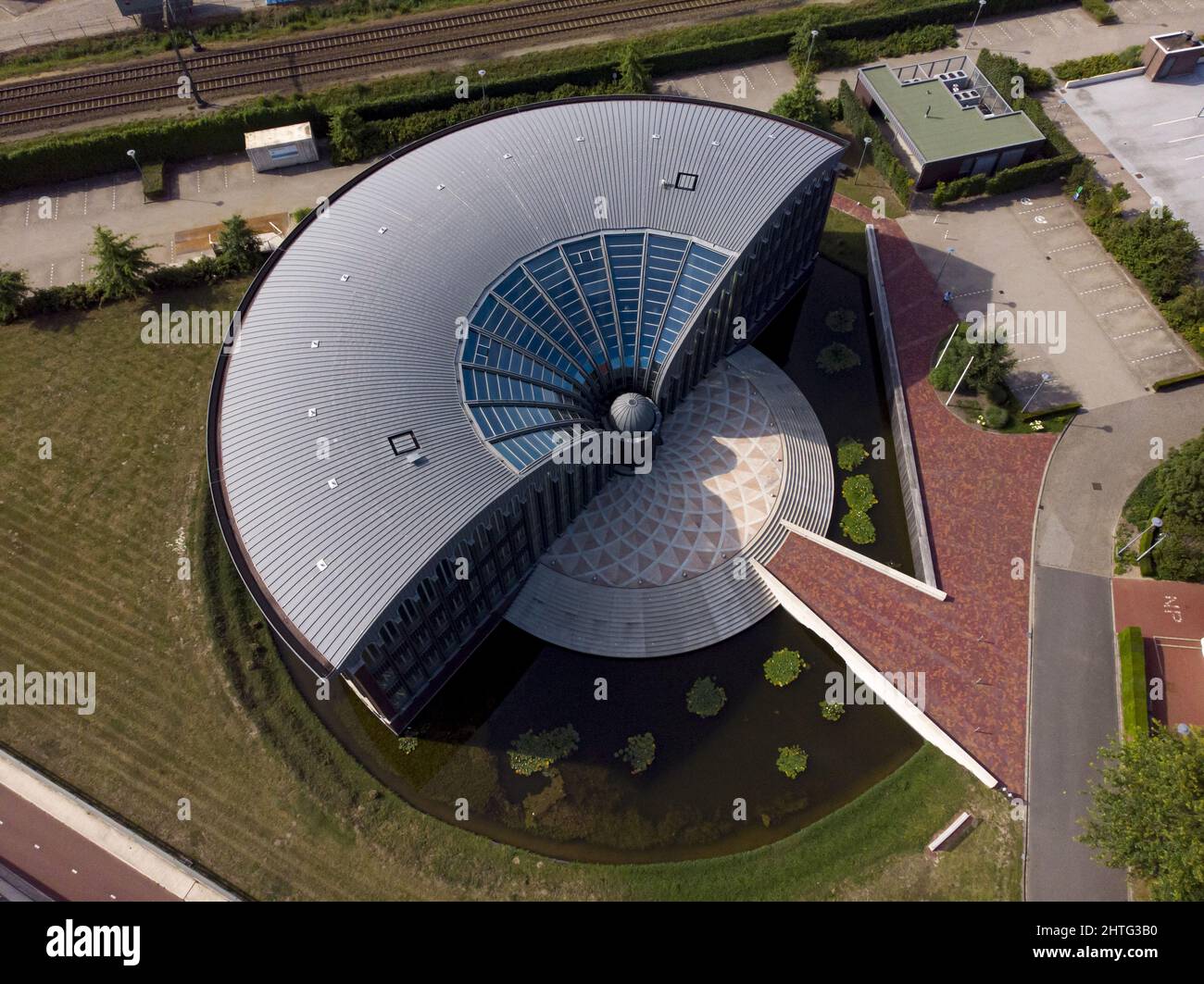 Aerial view of contemporary architecture Stock Photo - Alamy