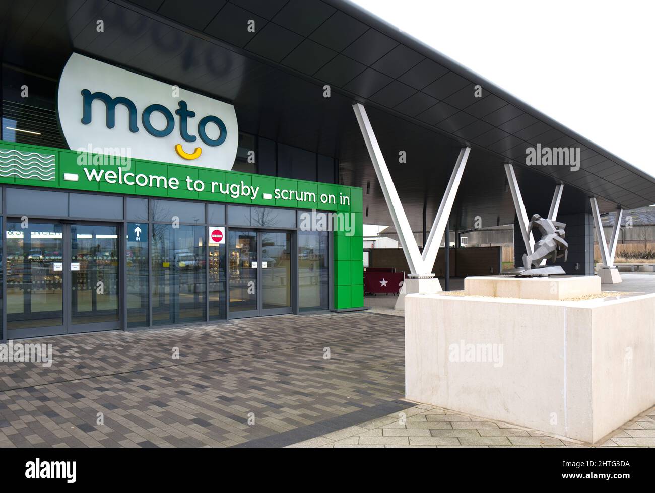 The New Rugby Motorway Service Station on the M6 motorway in ...
