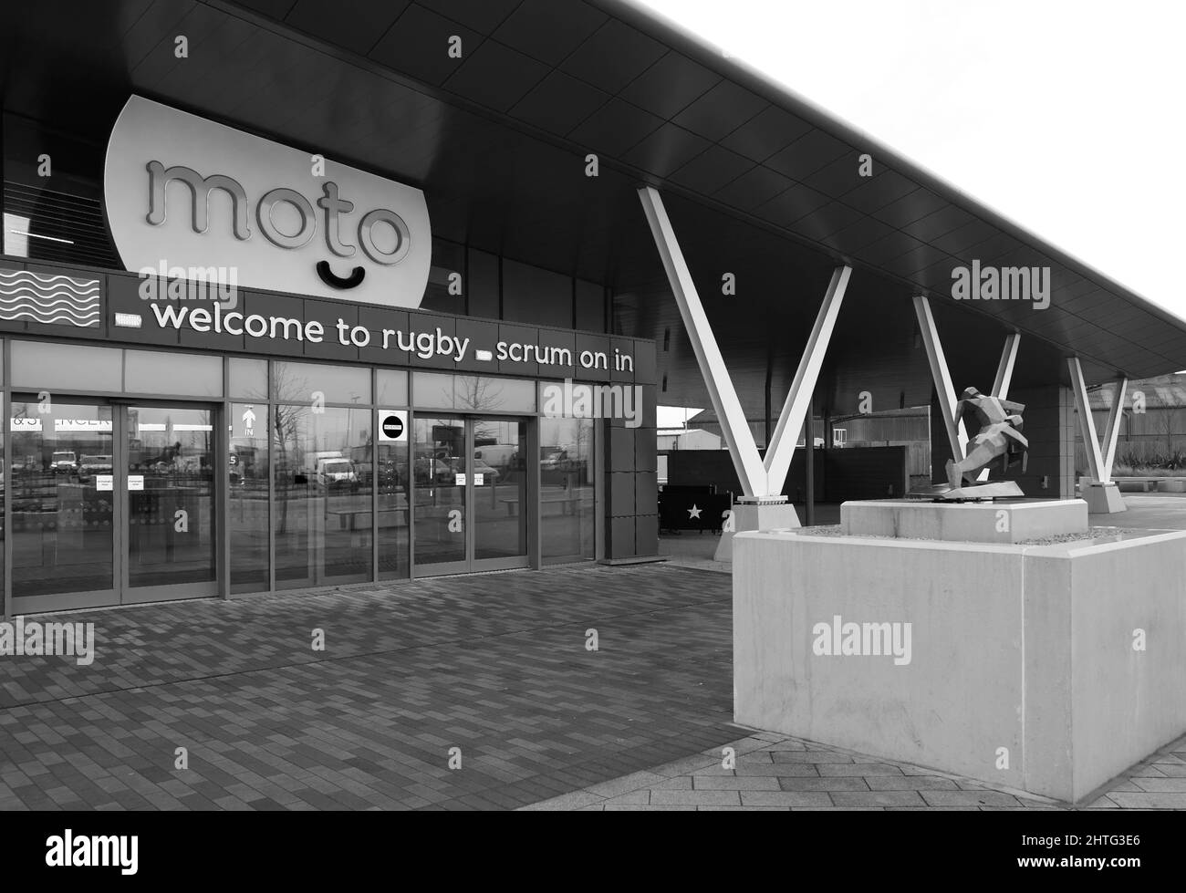 Moto service station Black and White Stock Photos & Images - Alamy