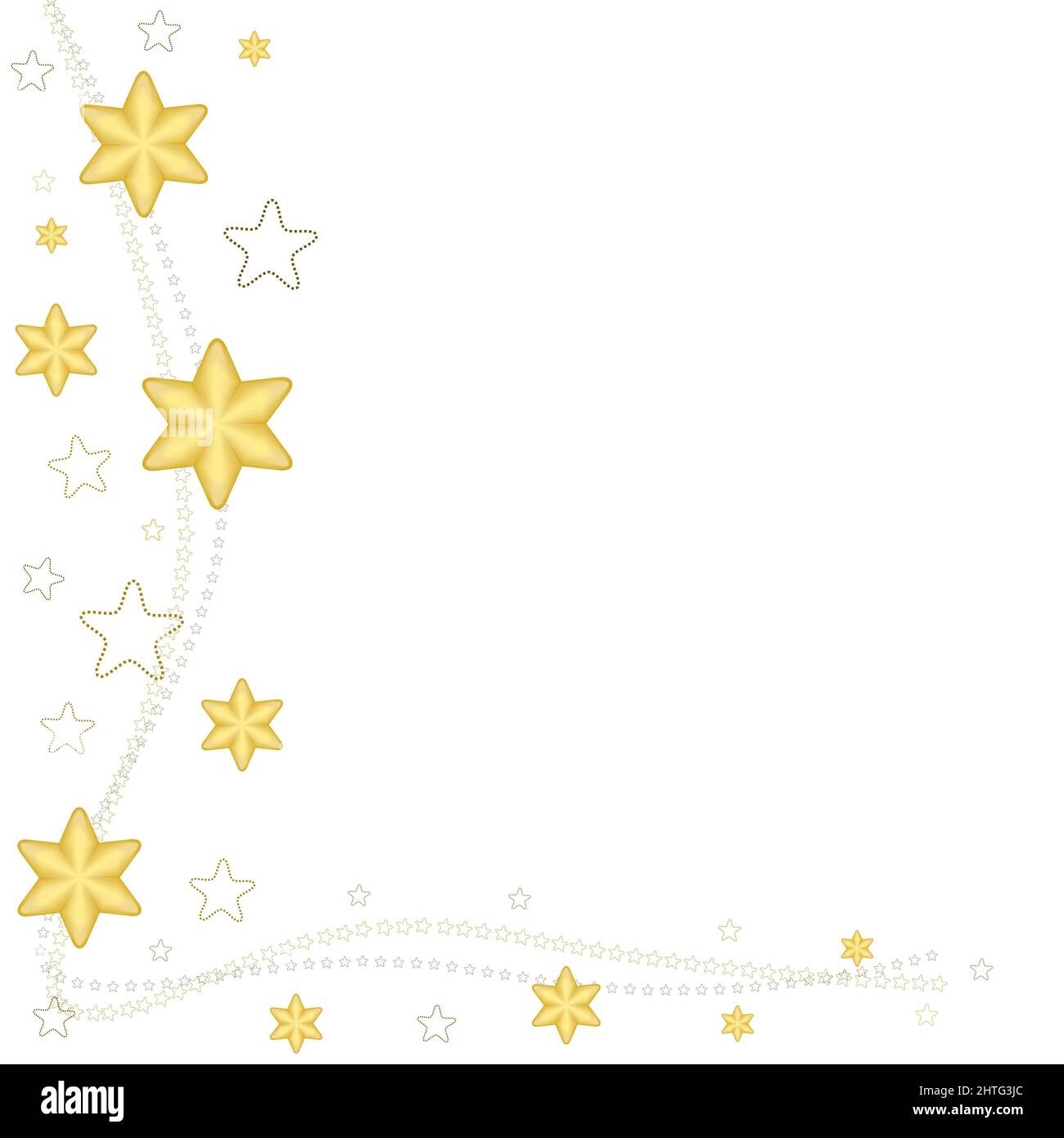 3D rendering of a starry white background with a place for your content ...