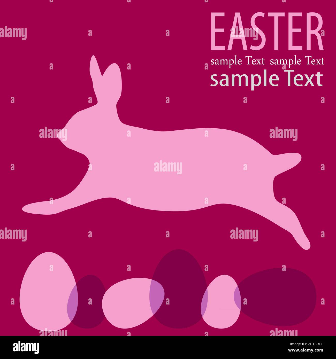 Illustration of an Easter themed wallpaper with copy space Stock Photo ...