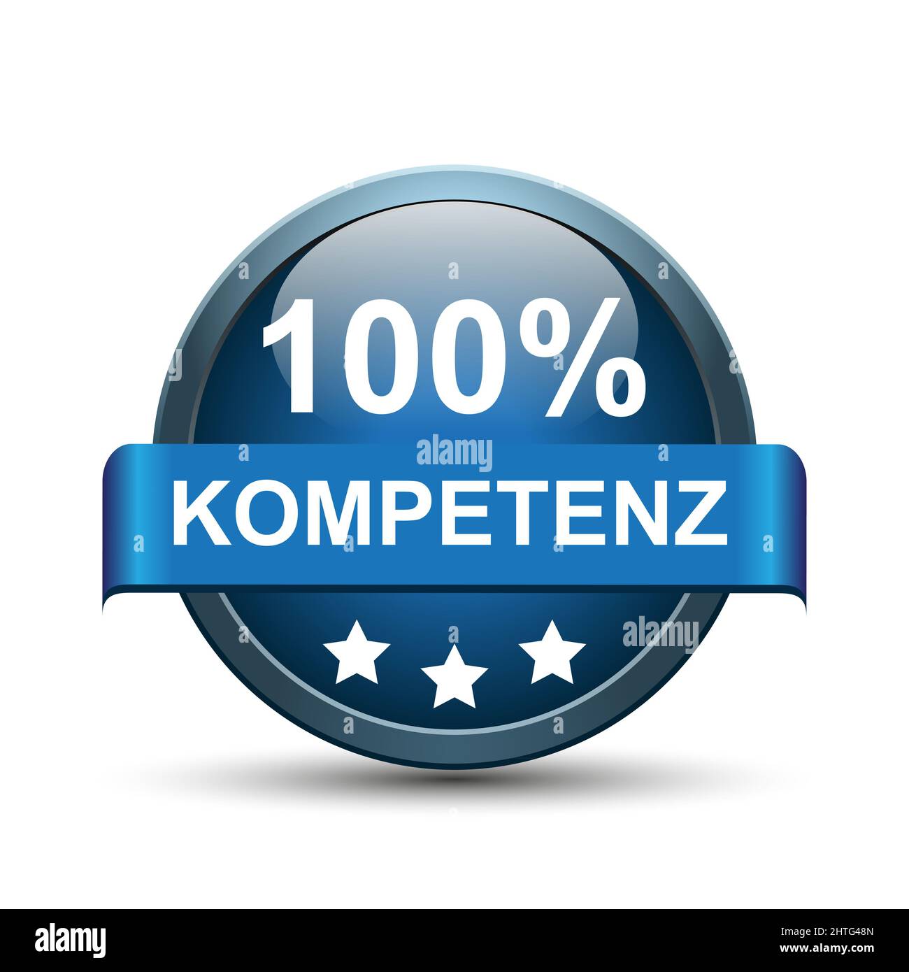 Isolated digital illustration of a competence award sign Stock Photo ...