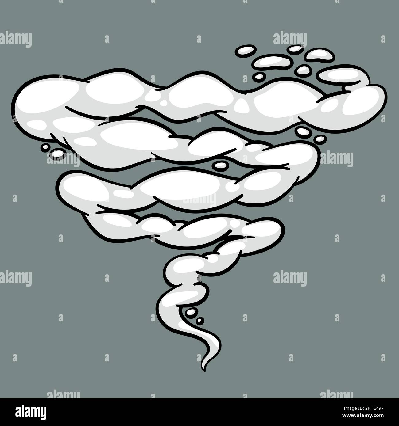 Comic cloud or smoke, cartoon vector motion effects, and explosions ...