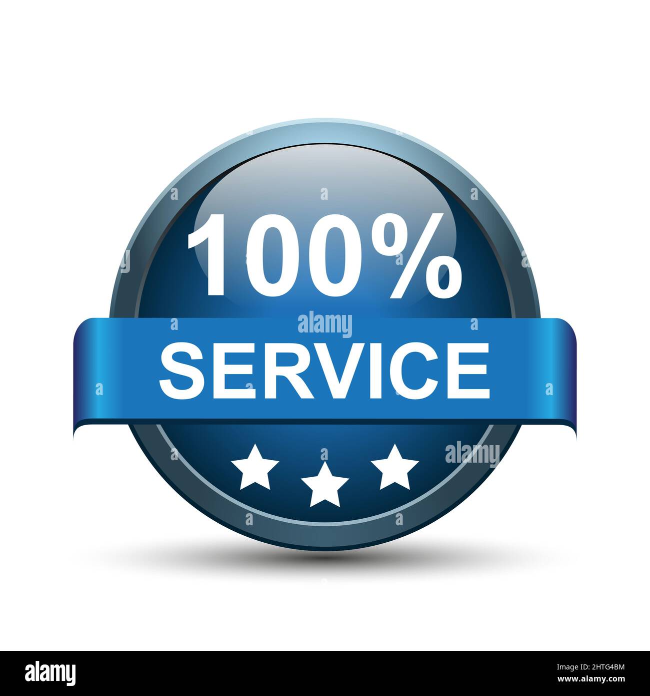 Isolated digital illustration of a service award sign Stock Photo - Alamy