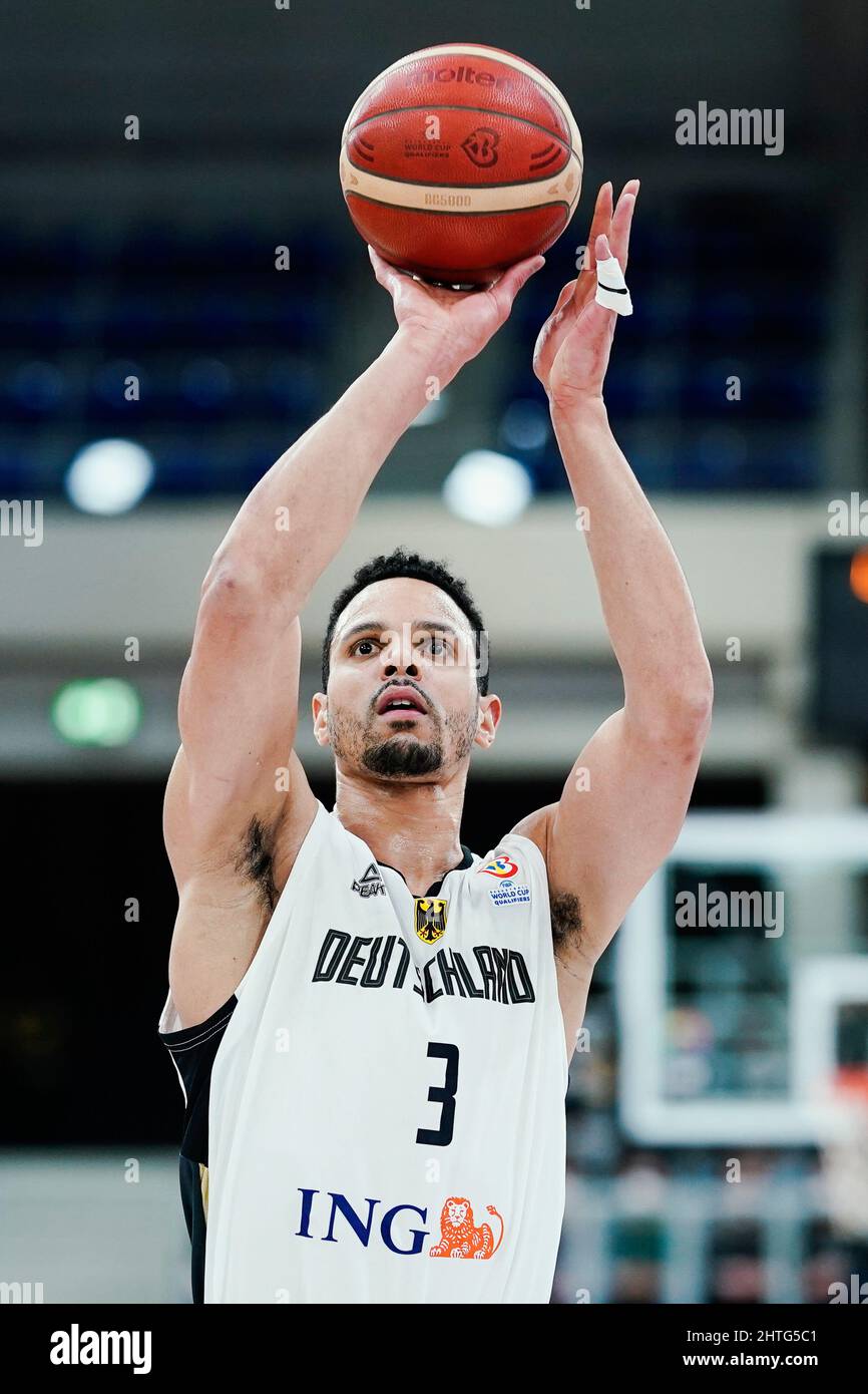 Heidelberg, Germany. 28th Feb, 2022. Basketball: World Cup qualifying ...