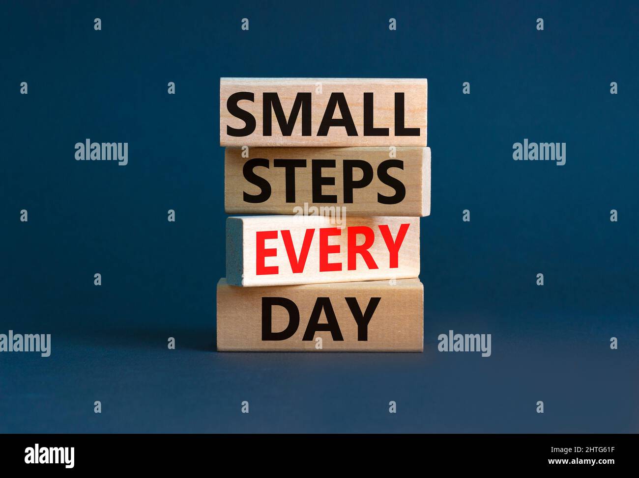 Small steps every day symbol. Concept words Small steps every day on ...