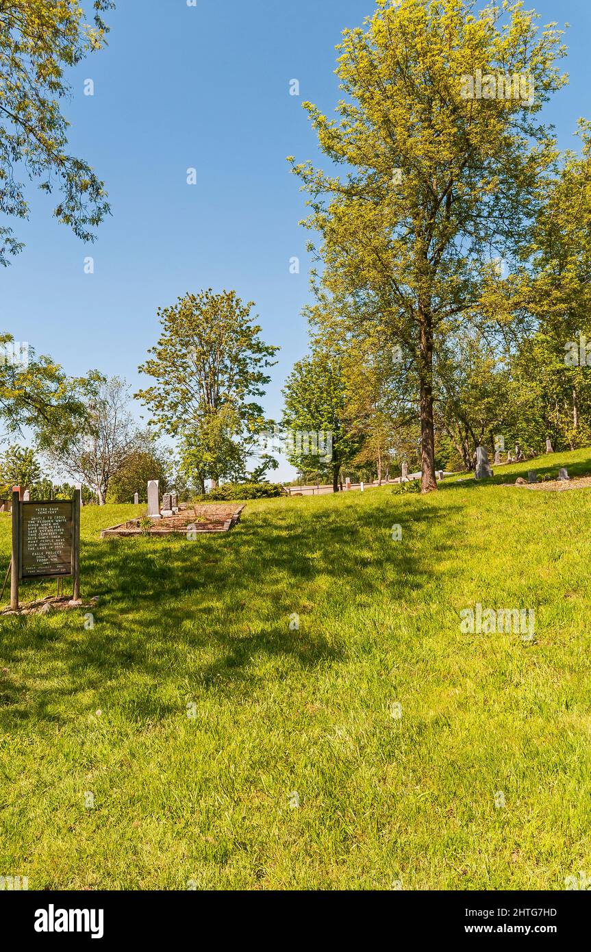 Peter Saar Cemetery in the Panther Lake area of Kent, Washington Stock ...