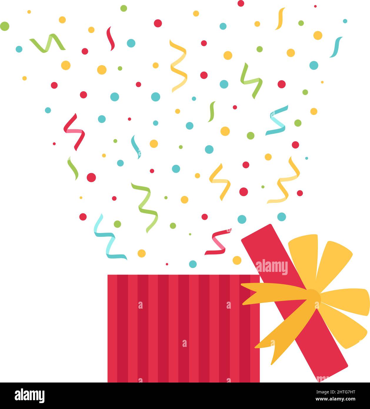 Confetti ribbon explosion vector hi-res stock photography and images ...