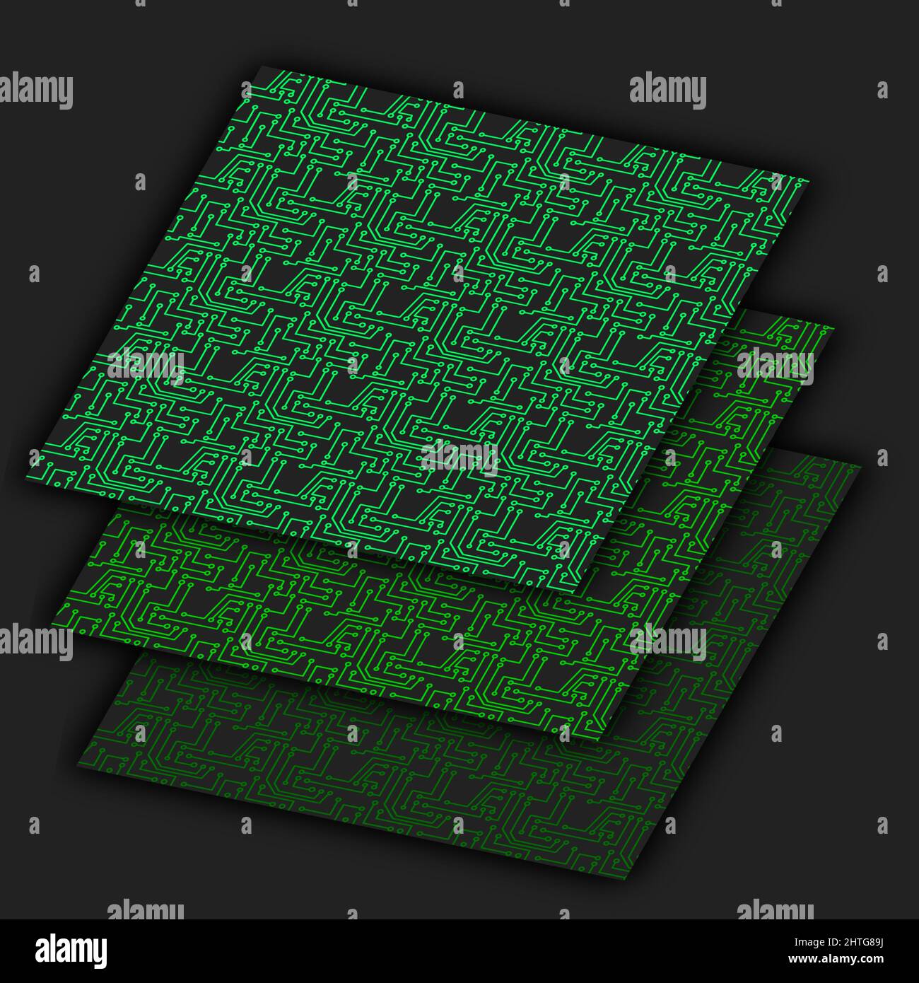 3d rendering of an electric scheme background Stock Photo - Alamy