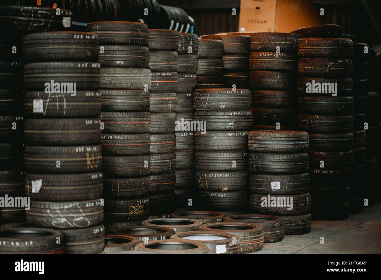 Wheels placed hi-res stock photography and images - Alamy