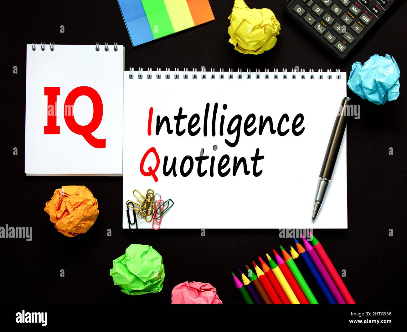 IQ intelligence quotient symbol. Concept words IQ intelligence quotient ...