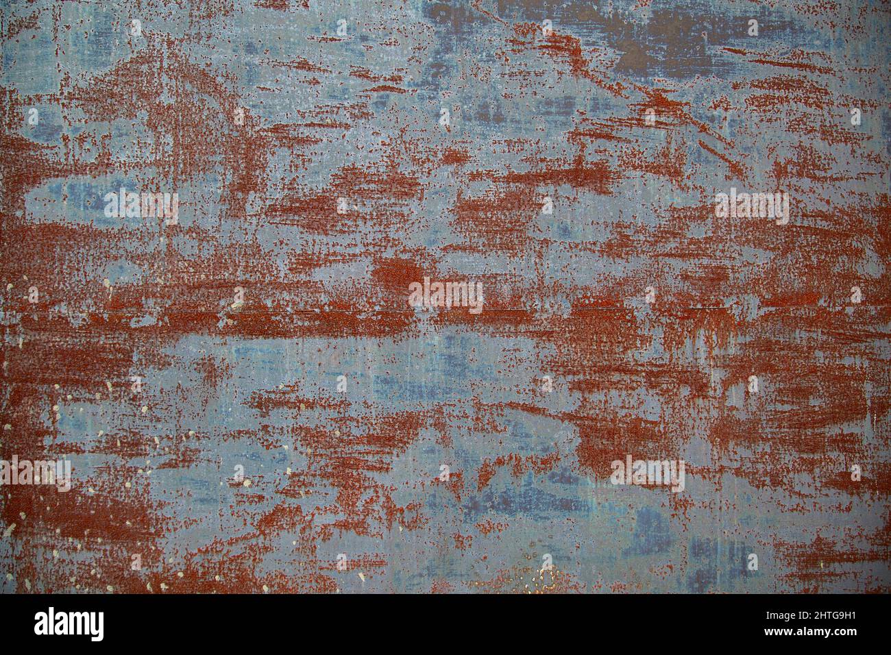 Old rusty metal background with remnants of gray-blue paint Stock Photo ...