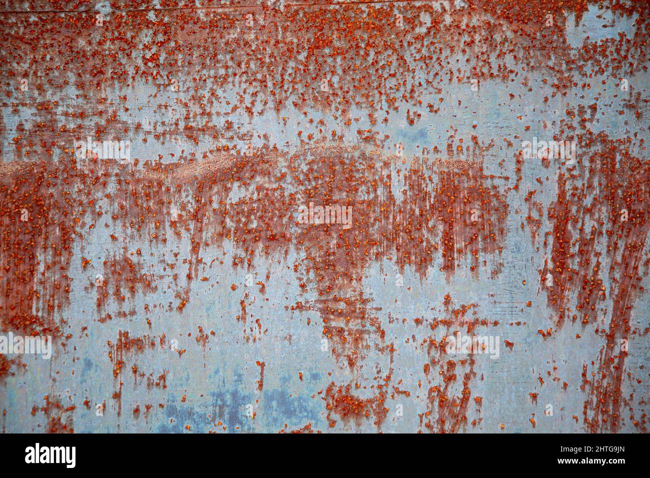 Old rusty metal background with remnants of gray-blue paint Stock Photo ...