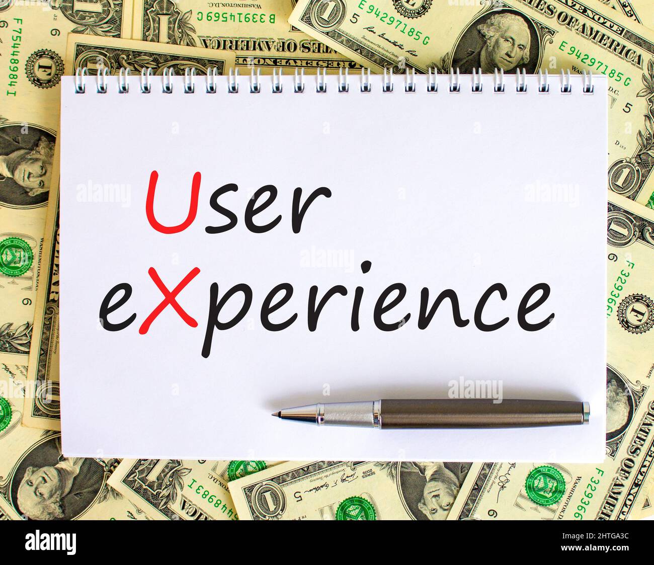 UX user experience symbol. Concept words UX user experience on white ...