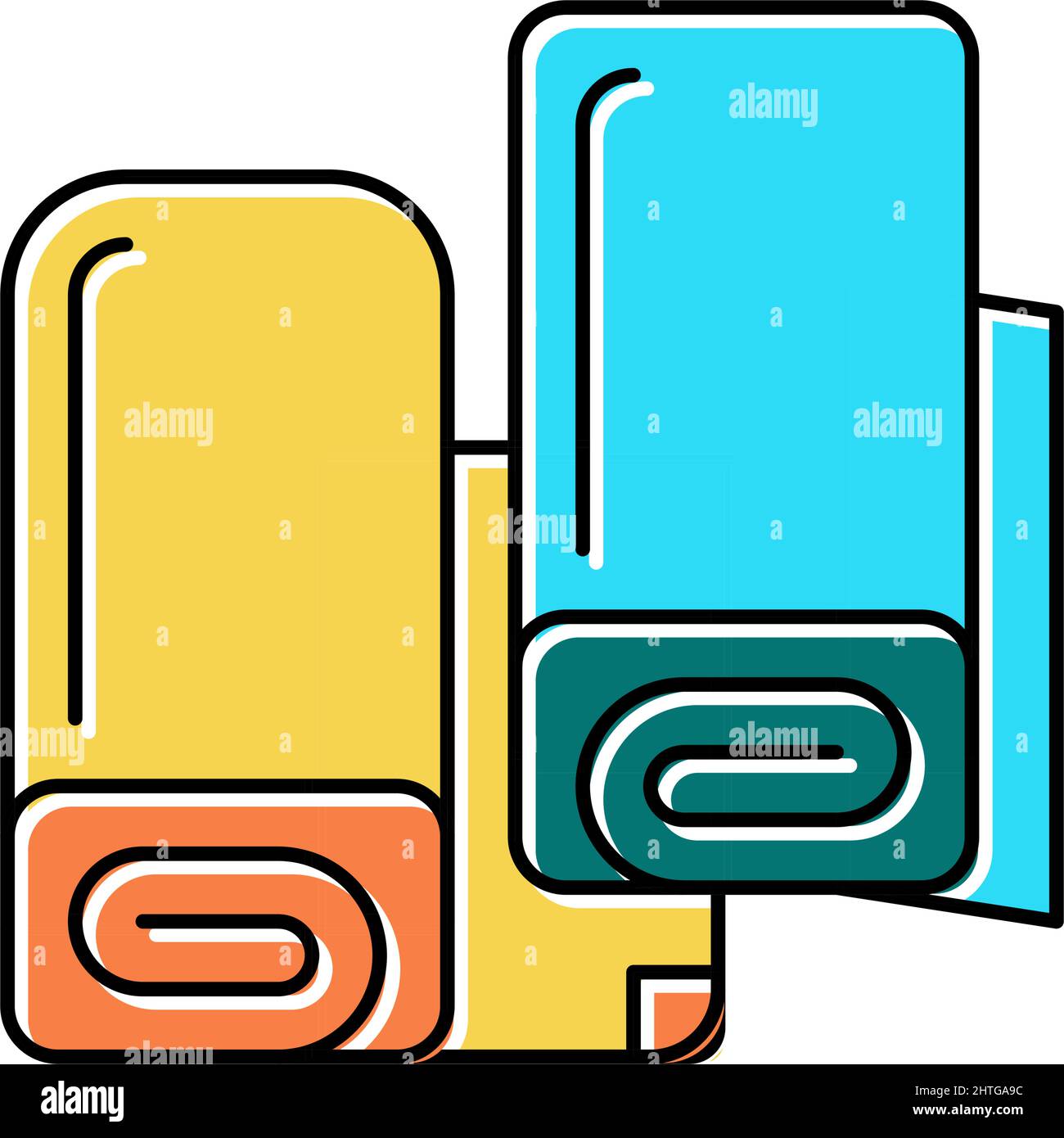 Fabric Silk Color Icon Vector Illustration Stock Vector Image And Art Alamy