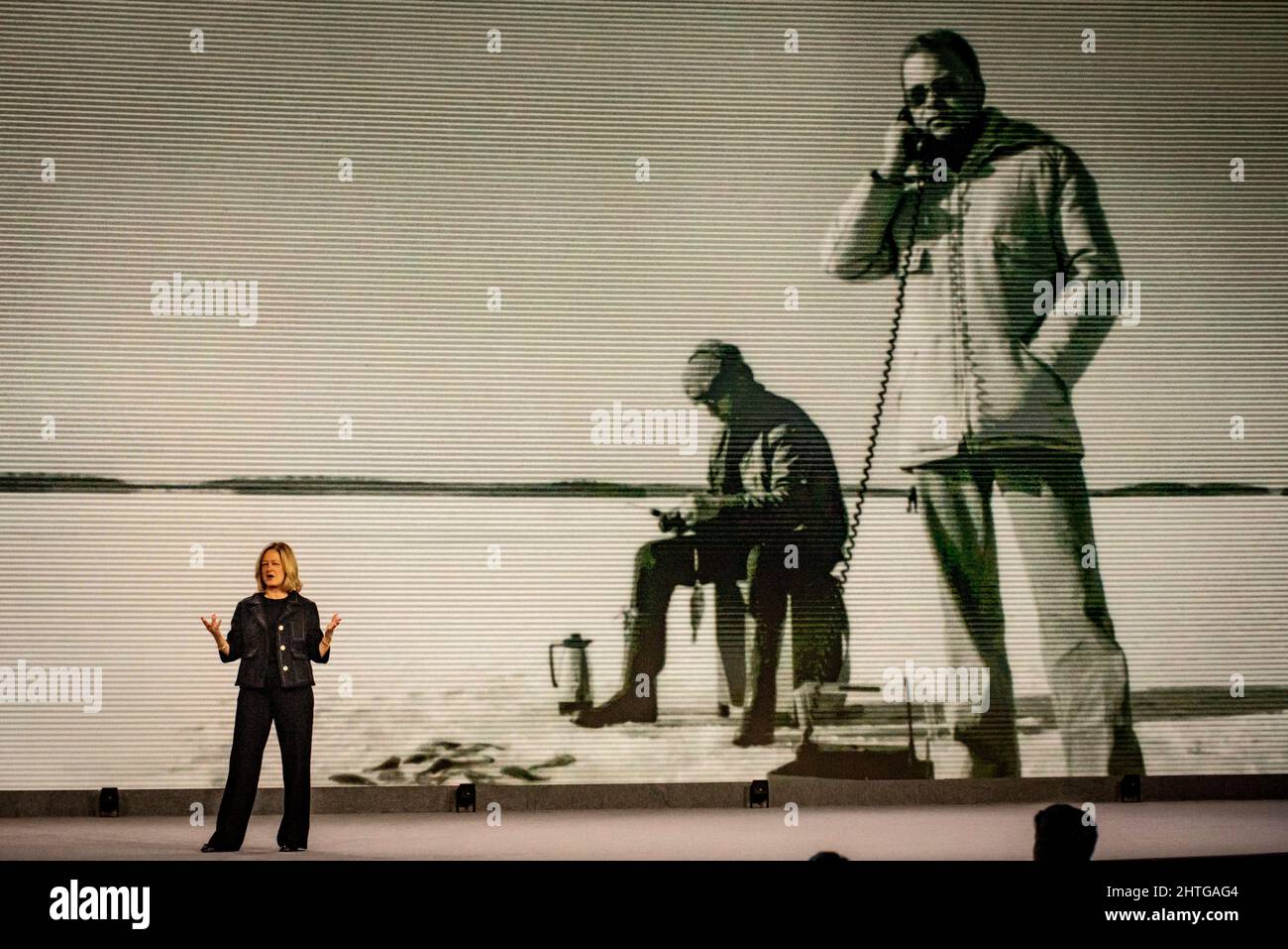 February 28, 2022, Barcelona, Spain: President and CEO of Telia Company ...