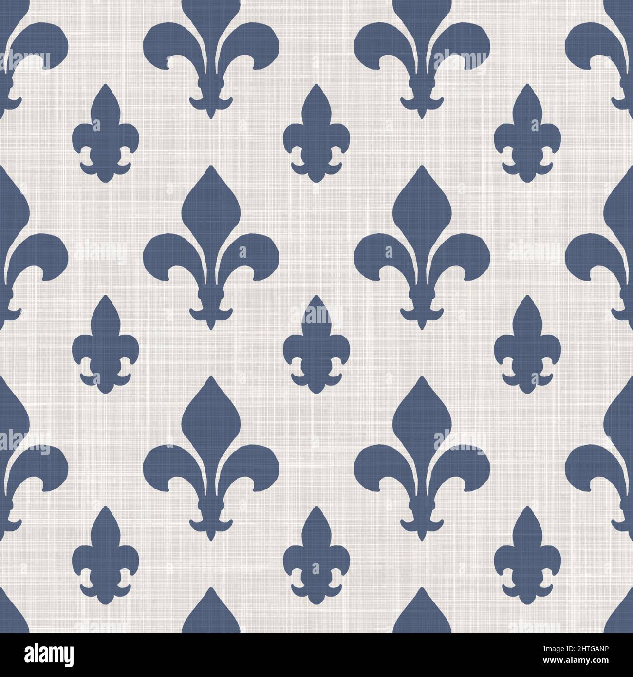 French fleur de lis royal lily seamless pattern. Farmhouse cottage ...