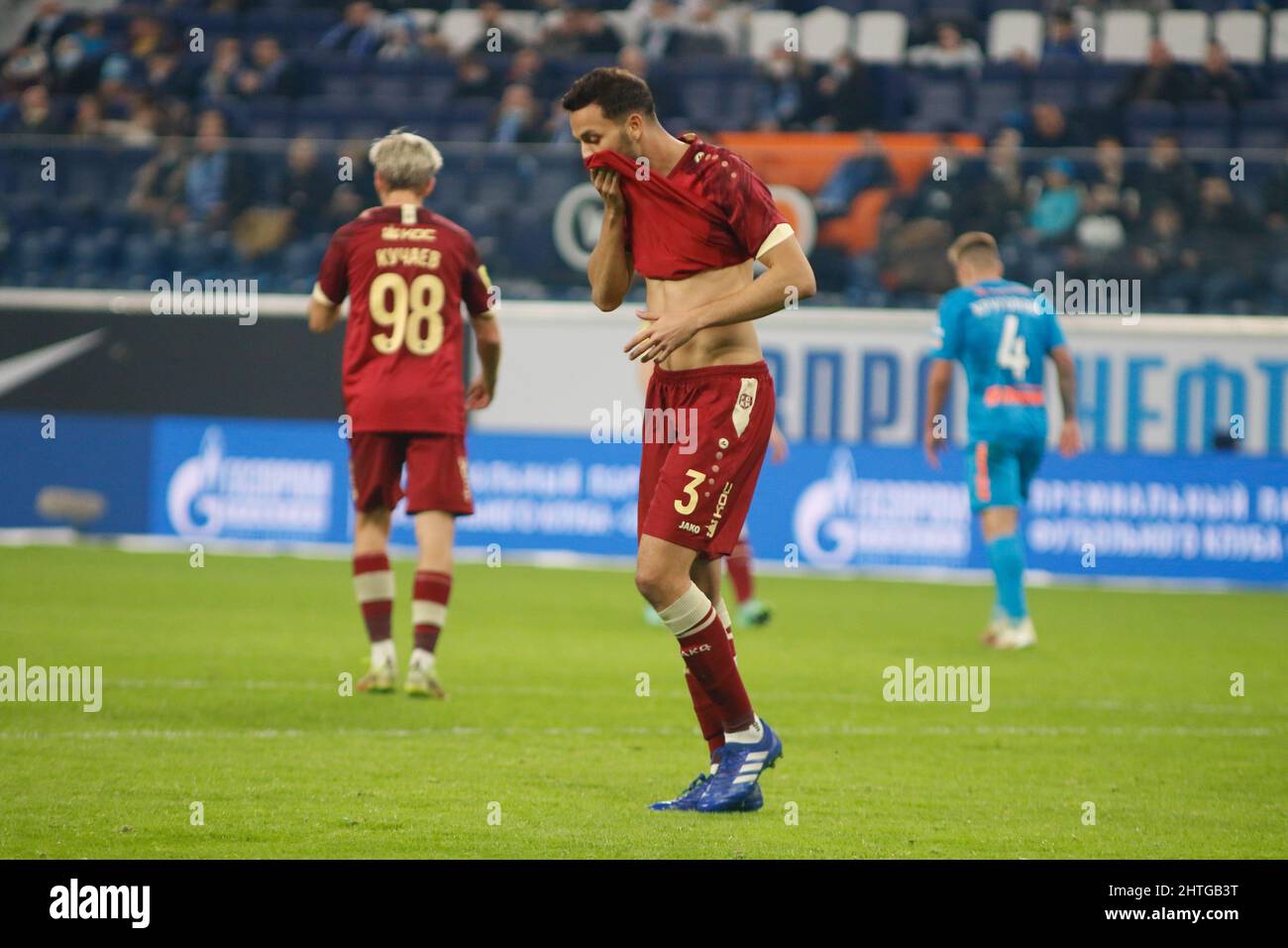 Saint Petersburg, Russia - 28 February 2022: Football. Russian Premier ...