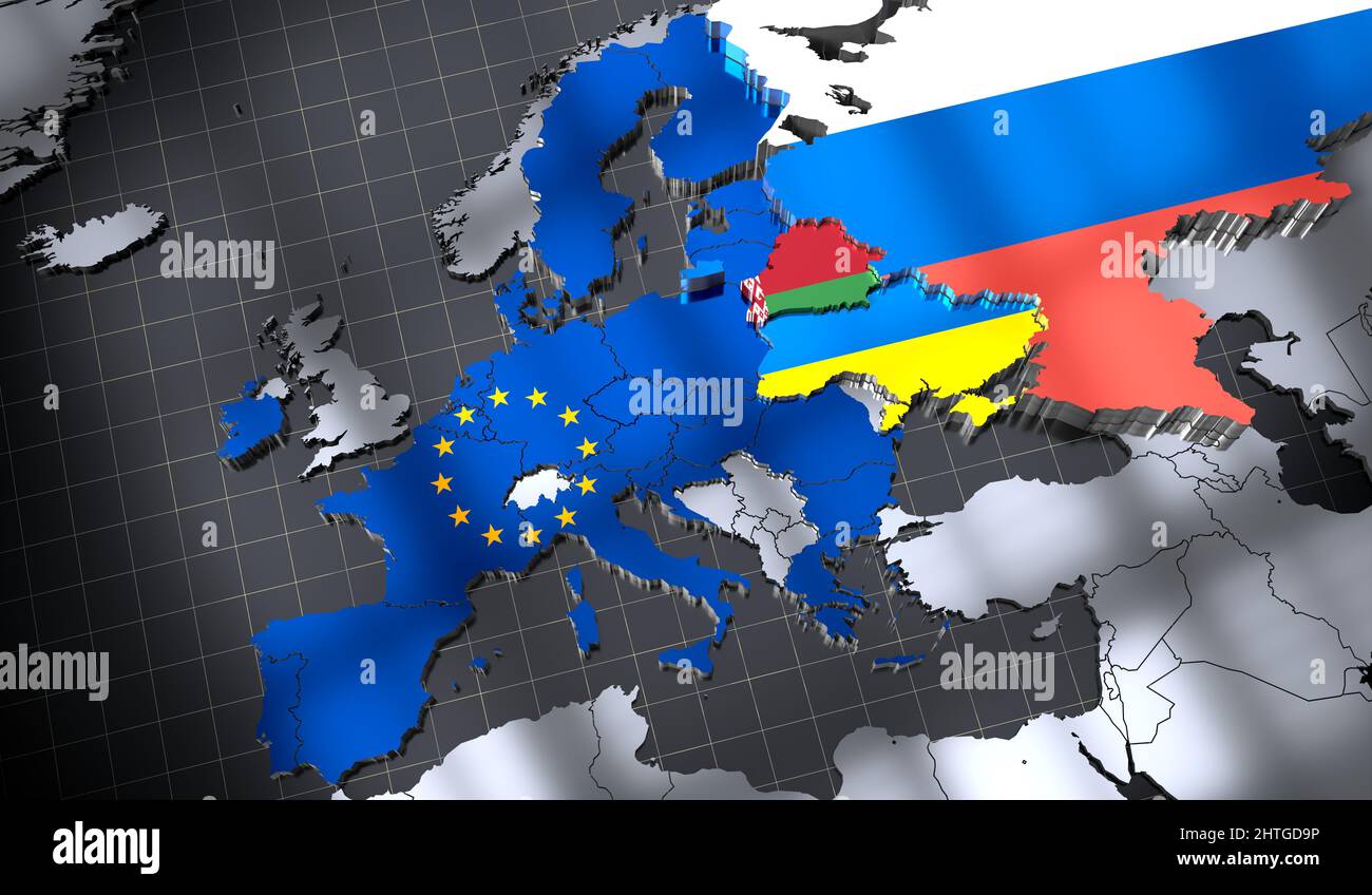 European Union Map Flag