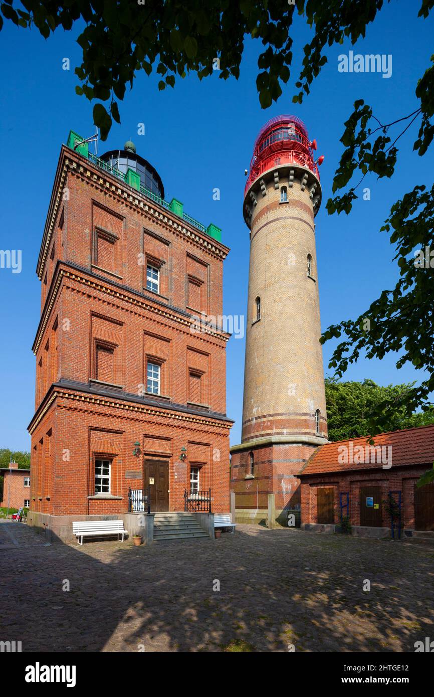 The Cape Arkona Lighthouse German Baltic Sea Ostsee, Putgarten Stock ...