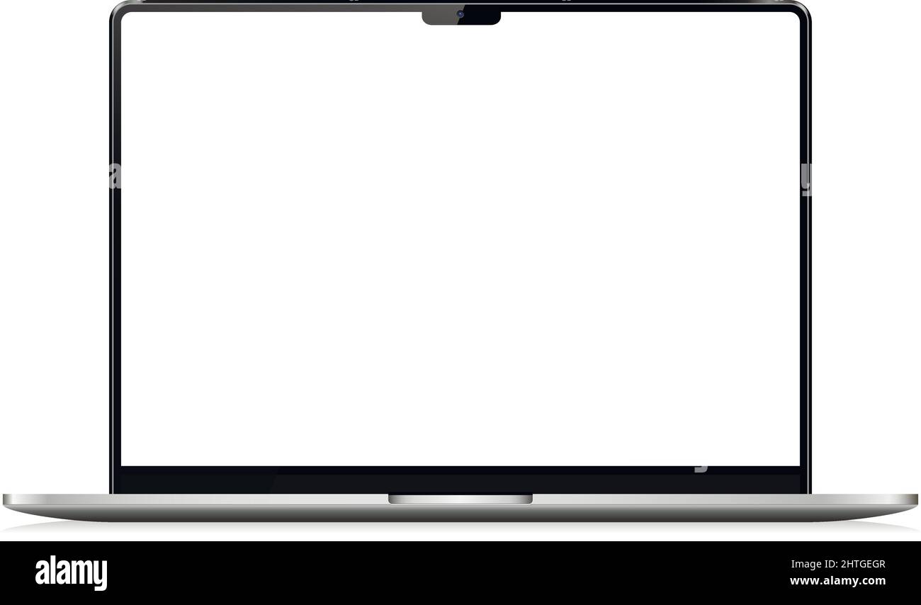 Isolated laptop with transparent screen Stock Vector Image & Art - Alamy