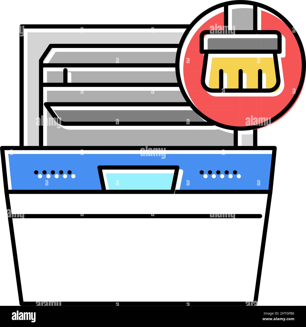 oven cleaning color icon vector illustration Stock Vector Image & Art ...