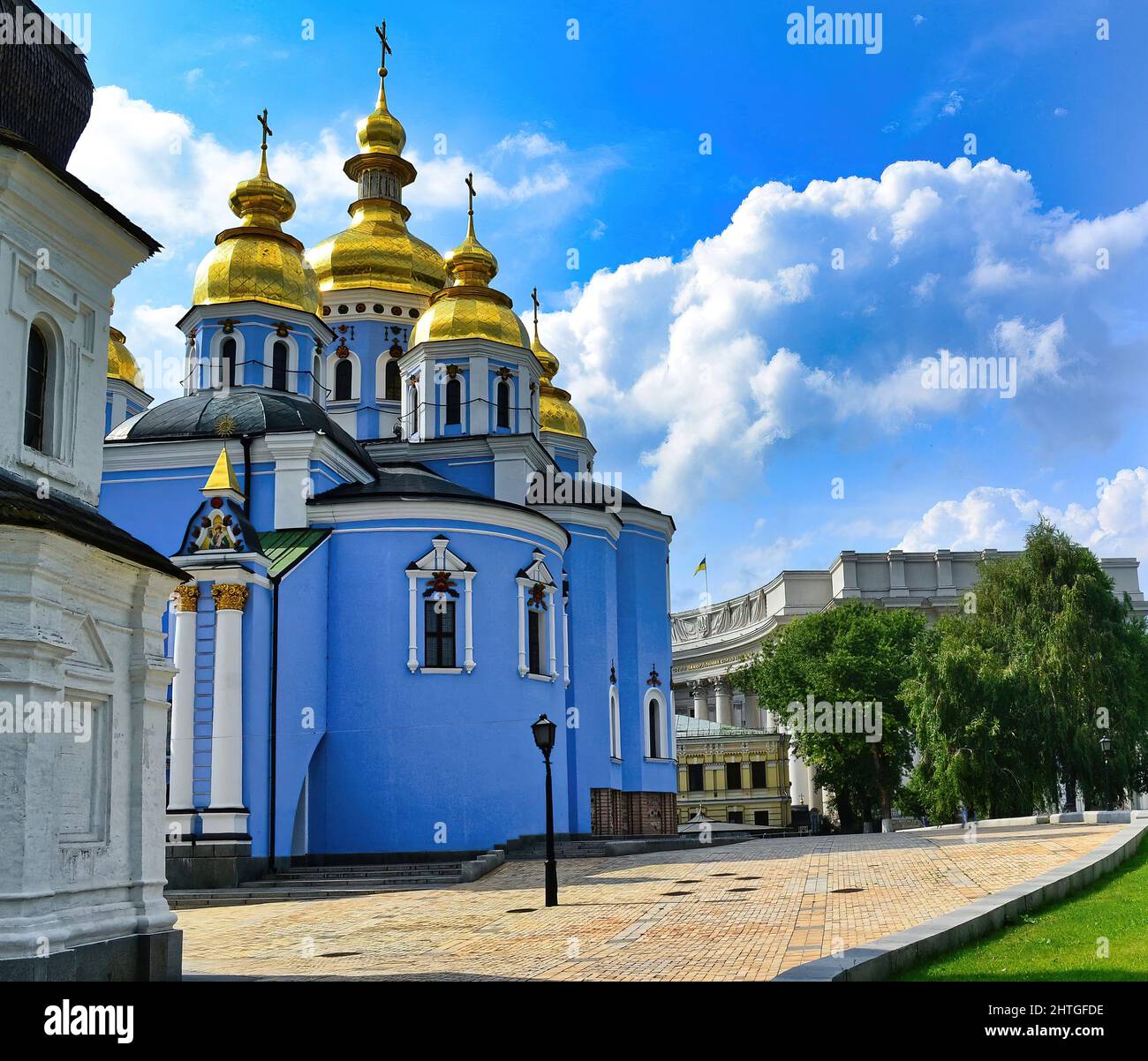 The beautiful St. Michael's Golden-Domed Monastery, Kiev, Kyiv Stock ...