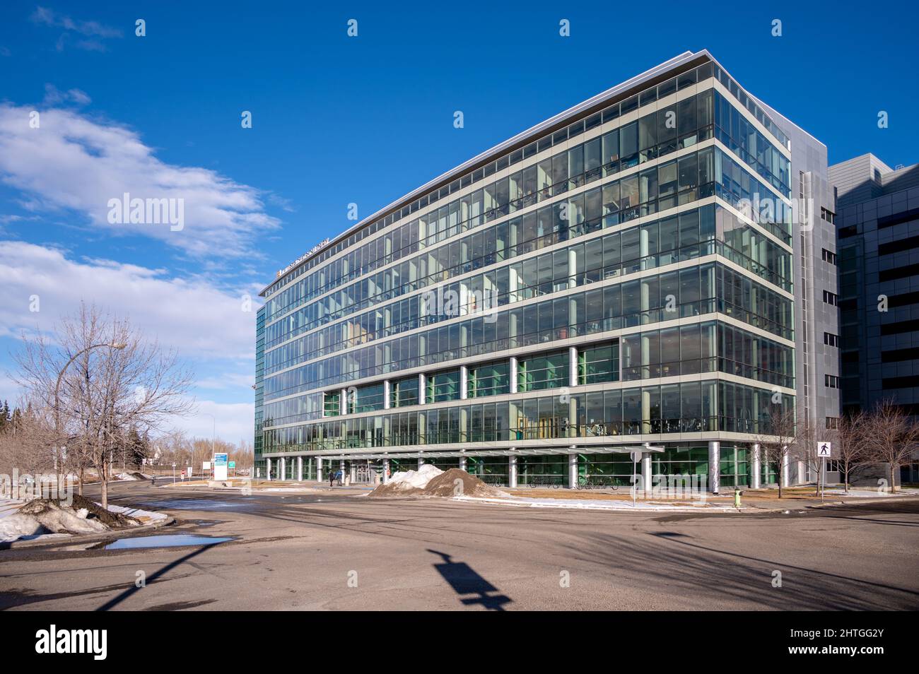 Calgary, Alberta - February 27, 2022: Exteriof facade of the University ...