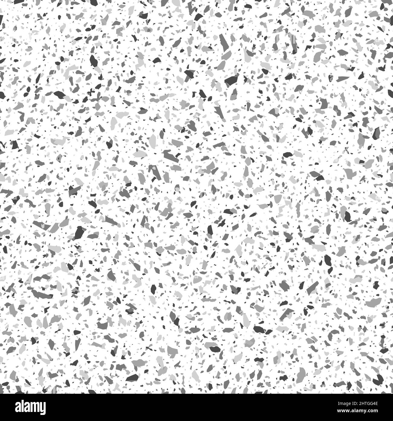 Gray Terrazzo Stone Texture Seamless Pattern Design on White Background ...