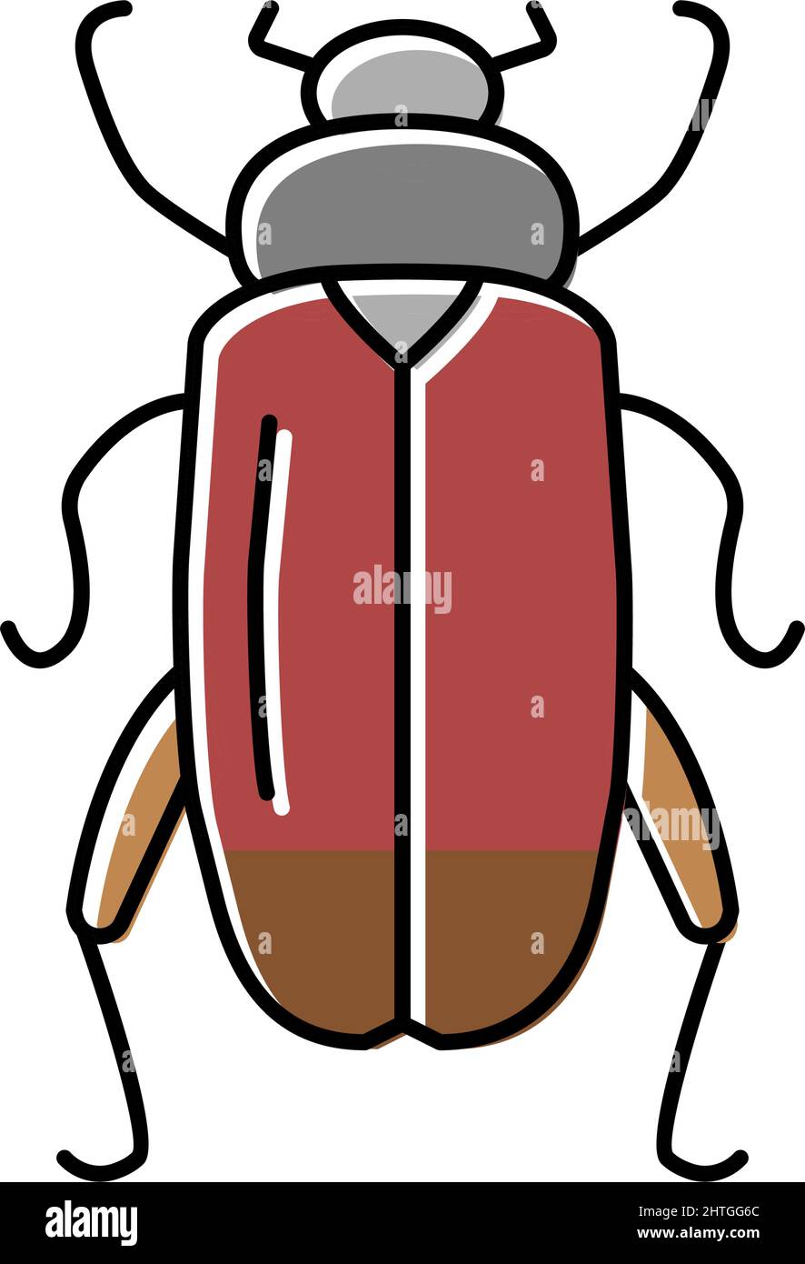 chafer insect color icon vector illustration Stock Vector Image & Art ...