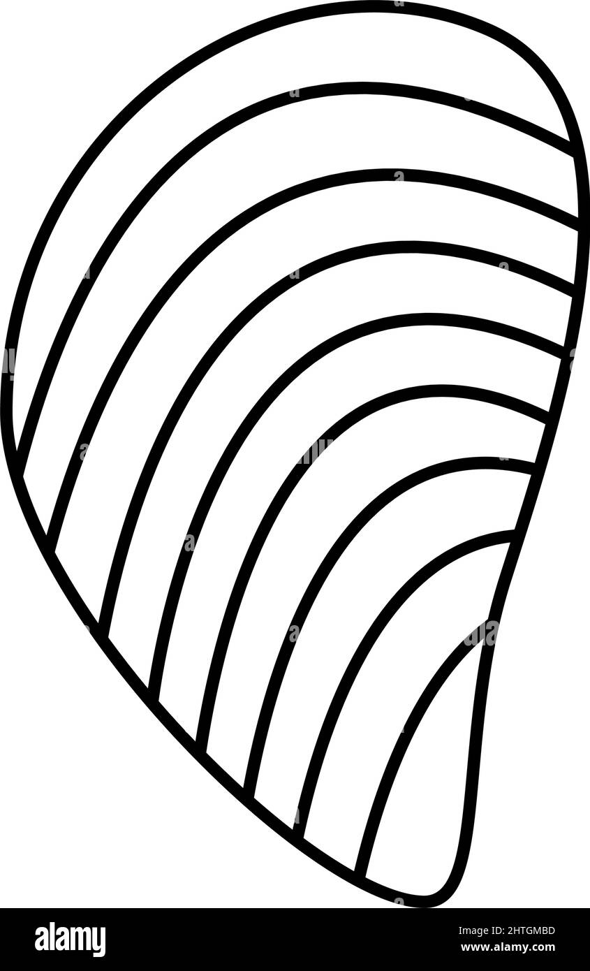 mussels ocean line icon vector illustration Stock Vector Image & Art ...