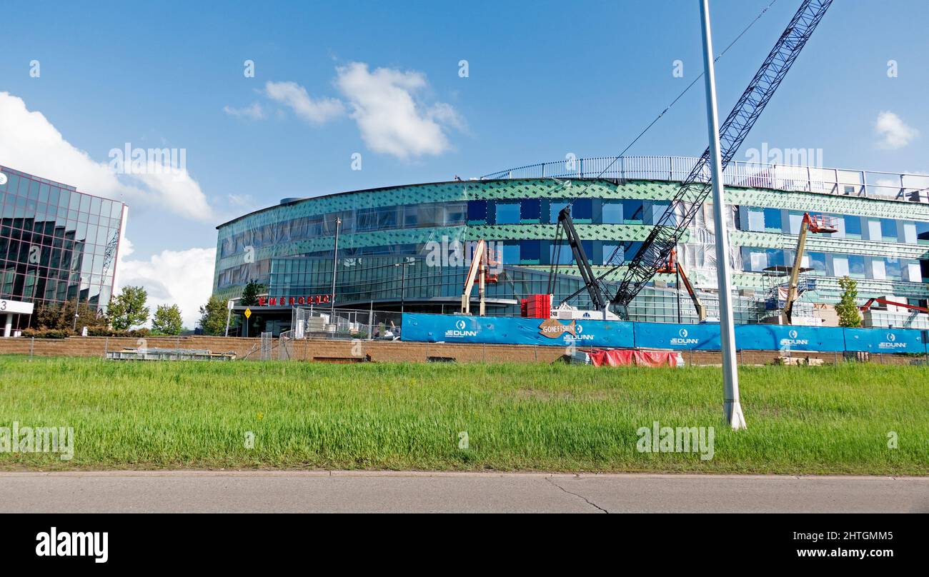 Hospital being built and the emergency entrance identified. Edina ...
