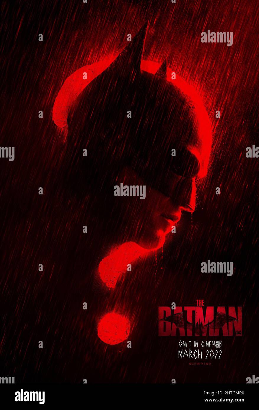 THE BATMAN, advance poster, Robert Pattinson as Batman, 2022. © Warner ...