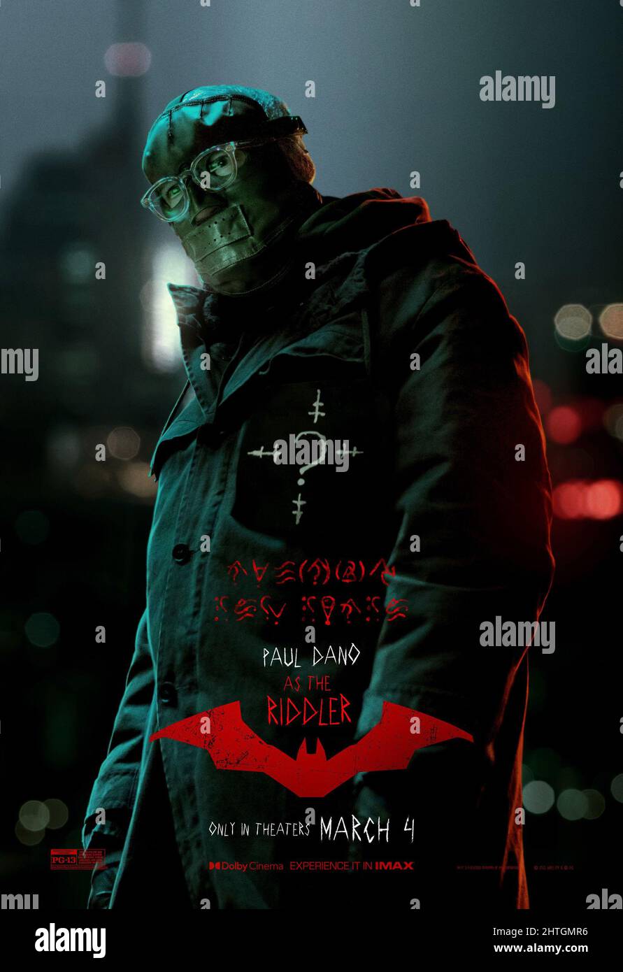THE BATMAN, US character poster, Paul Dano as The Riddler, 2022 ...