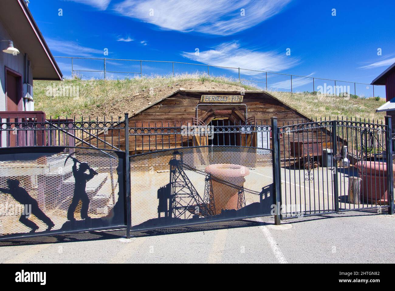 Steel Sculptures Outside the Berkeley Pit copper mine in Butte, Montana ...
