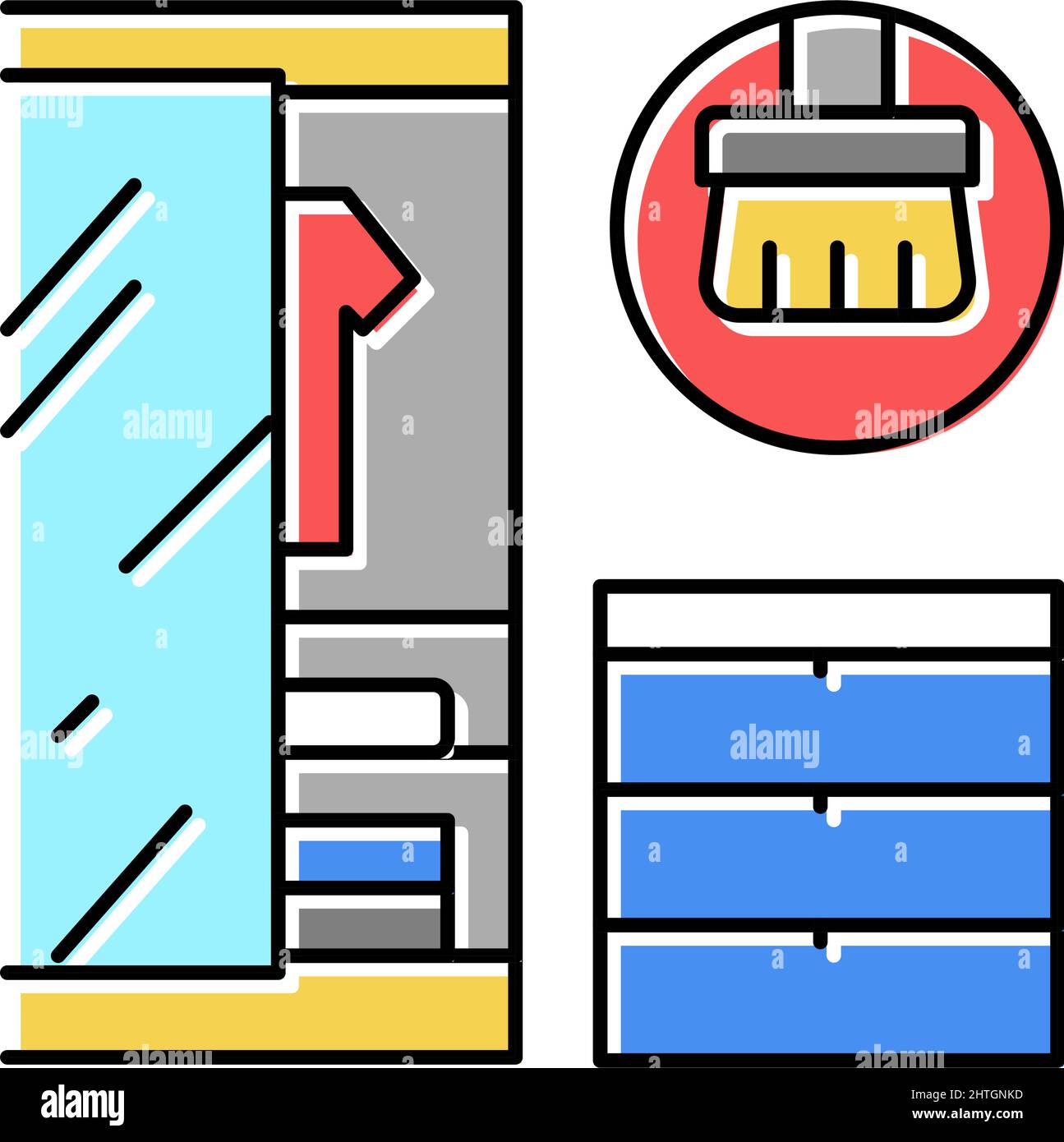 appliance cleaning color icon vector illustration Stock Vector Image ...