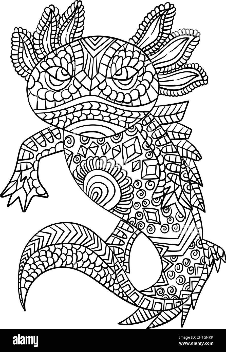 Decoration mandala coloring pages Stock Vector Images - Alamy