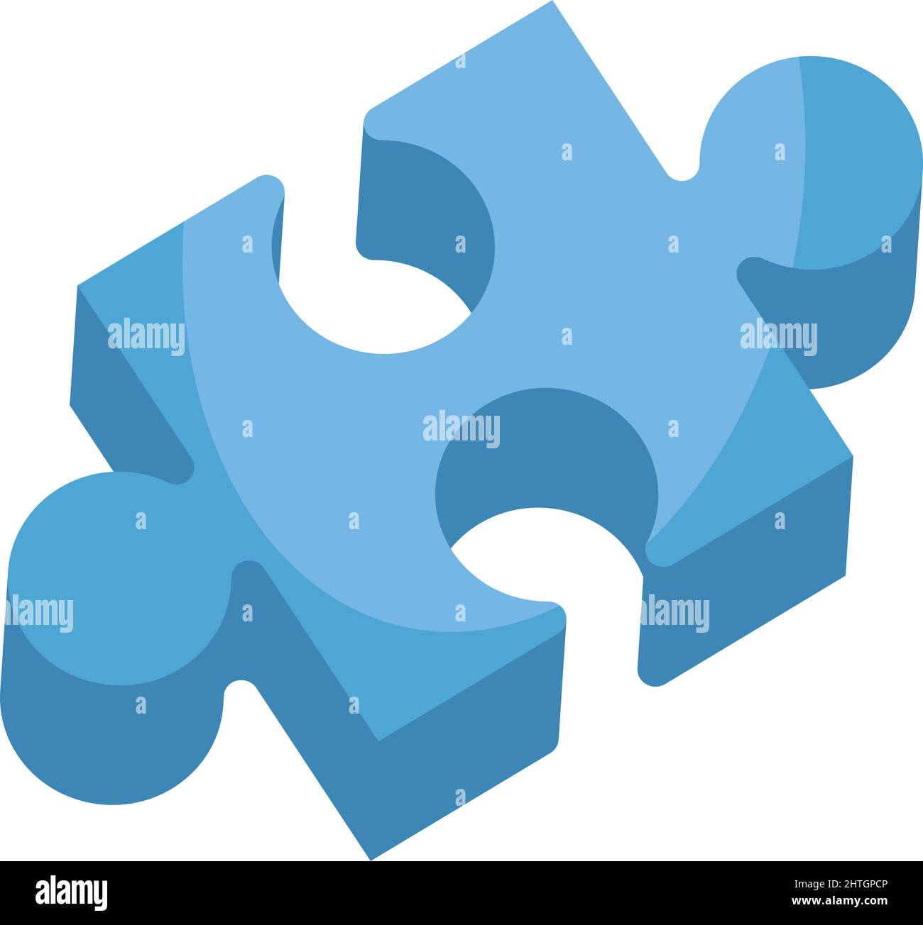 blue puzzle game piece icon Stock Vector Image & Art - Alamy
