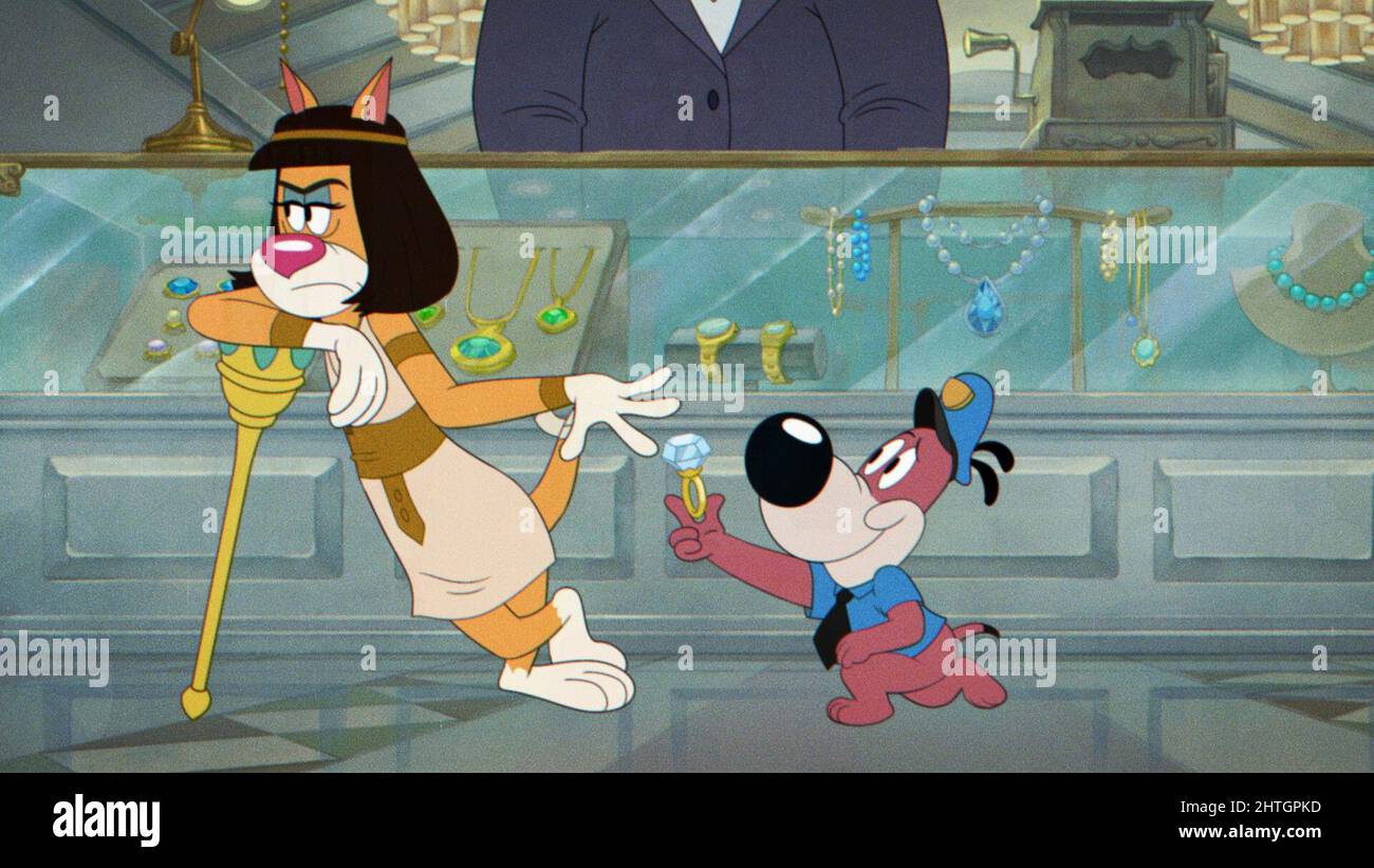 CAT BURGLAR, from left: Rowdy (voice: James Adomian), Peanut (voice ...