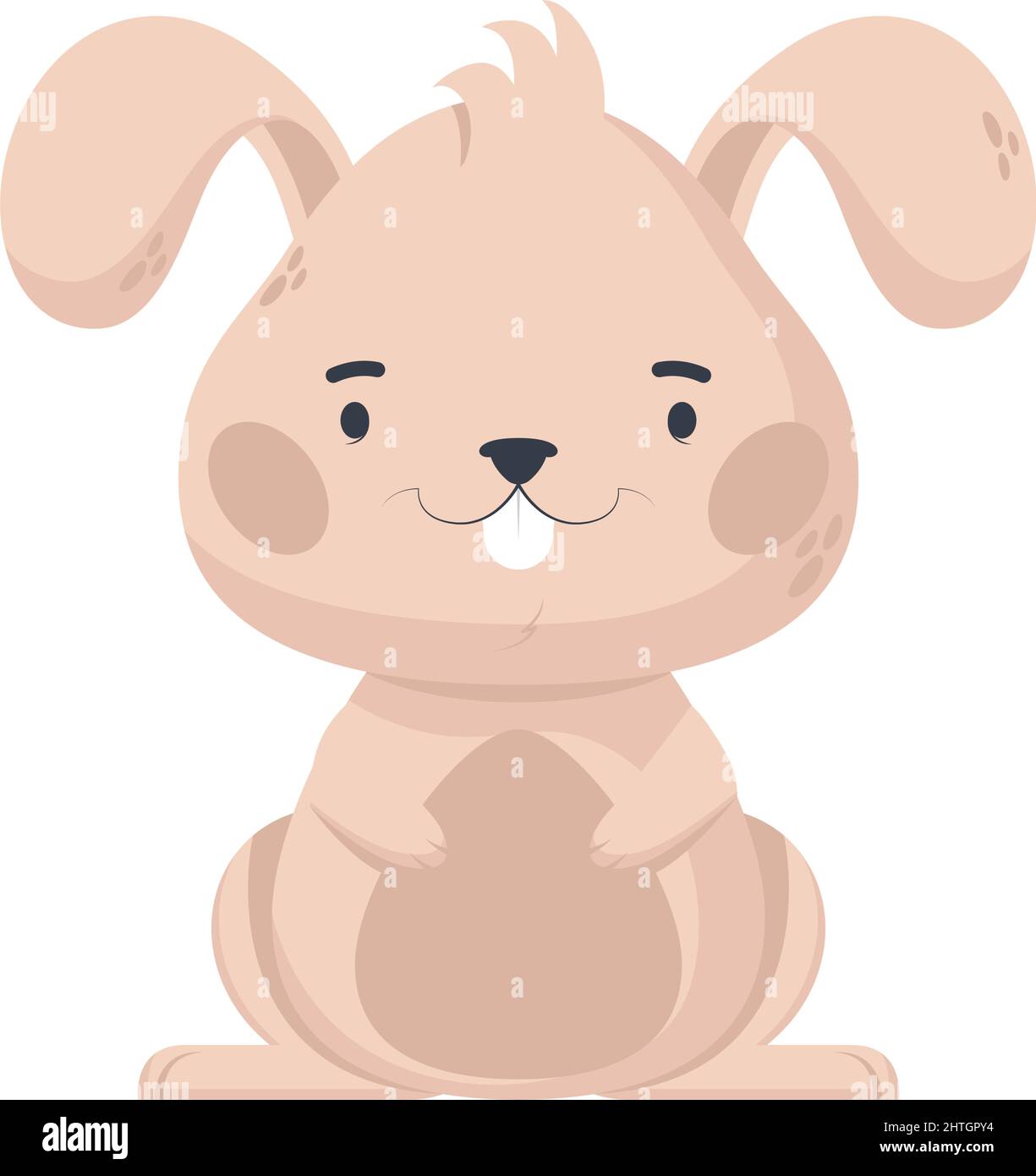 little pink rabbit cute character Stock Vector Image & Art - Alamy