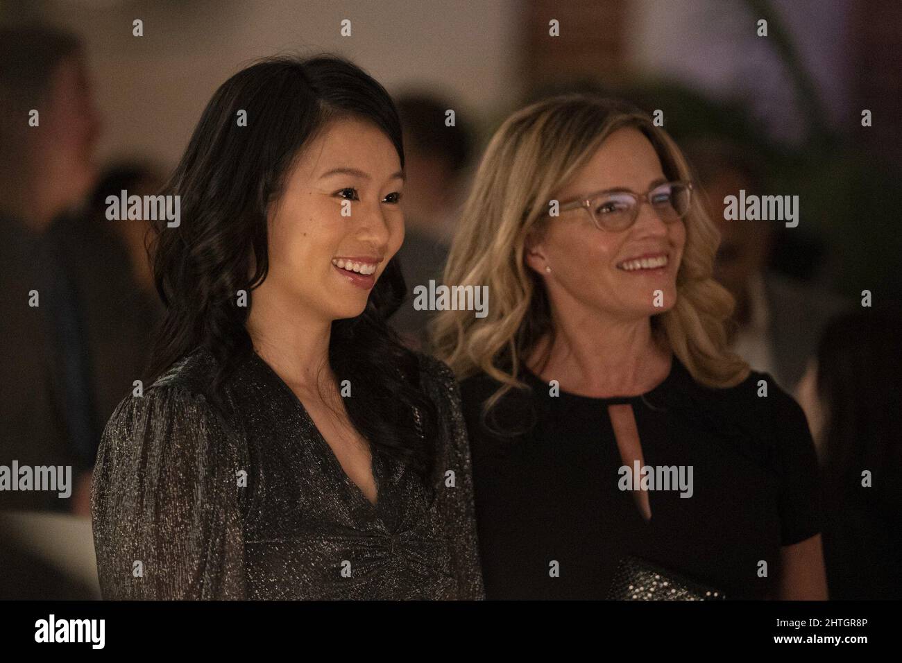 SUPER PUMPED: THE BATTLE FOR UBER, from left: Annie Chang as Angie You ...