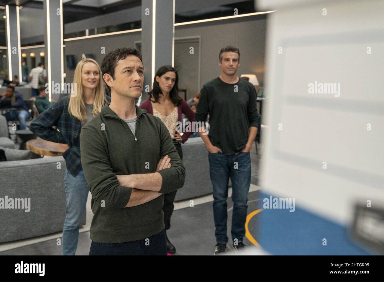 SUPER PUMPED: THE BATTLE FOR UBER, from left: Kerry Bishe as Austin ...