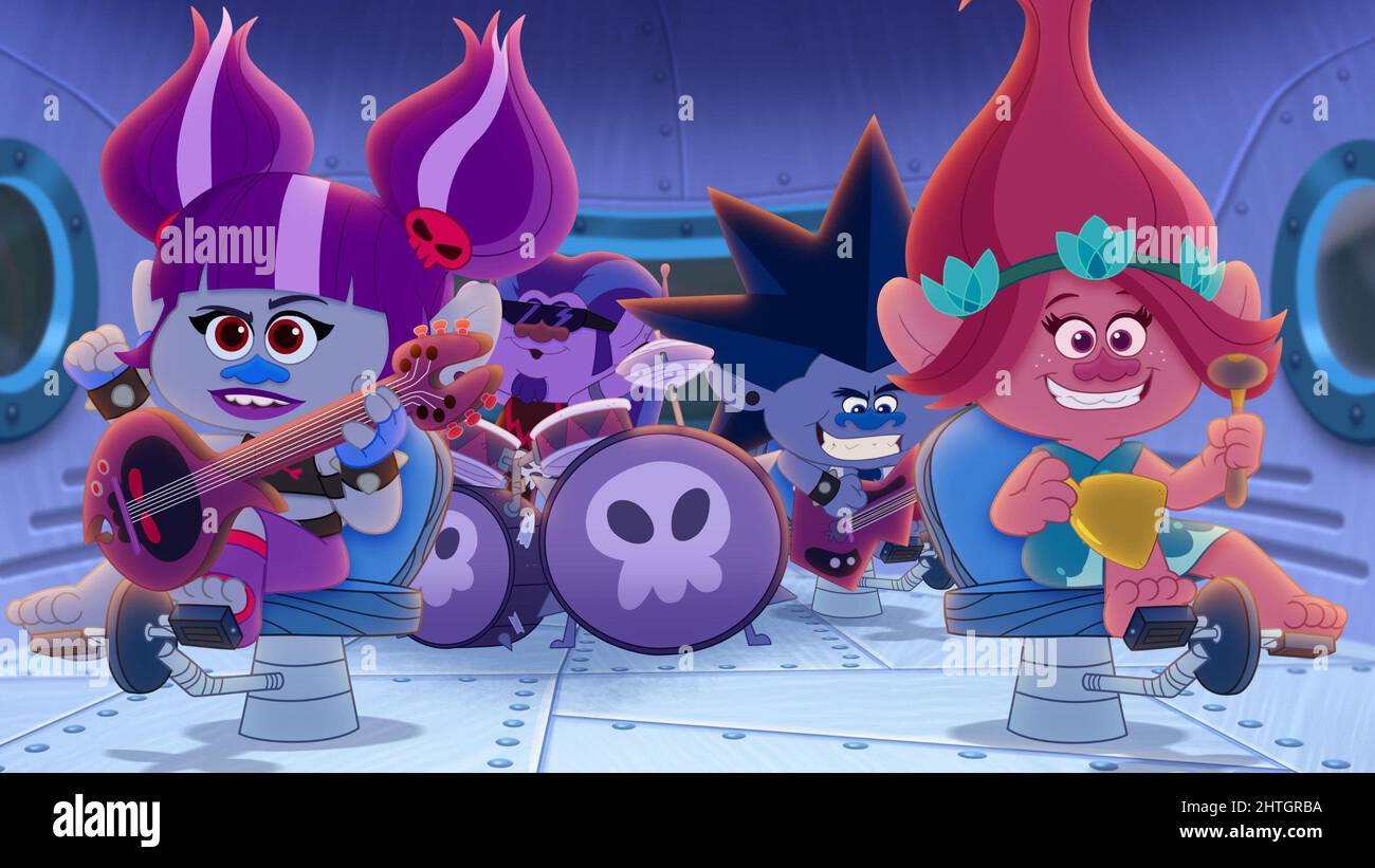 TROLLSTOPIA, (aka TROLLS TOPIA), from left: Val Thundershock (voice ...