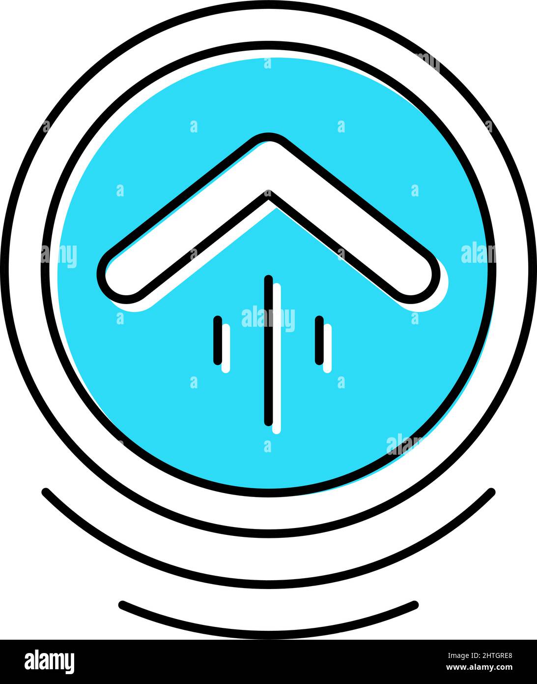 up scroll color icon vector illustration Stock Vector Image & Art - Alamy