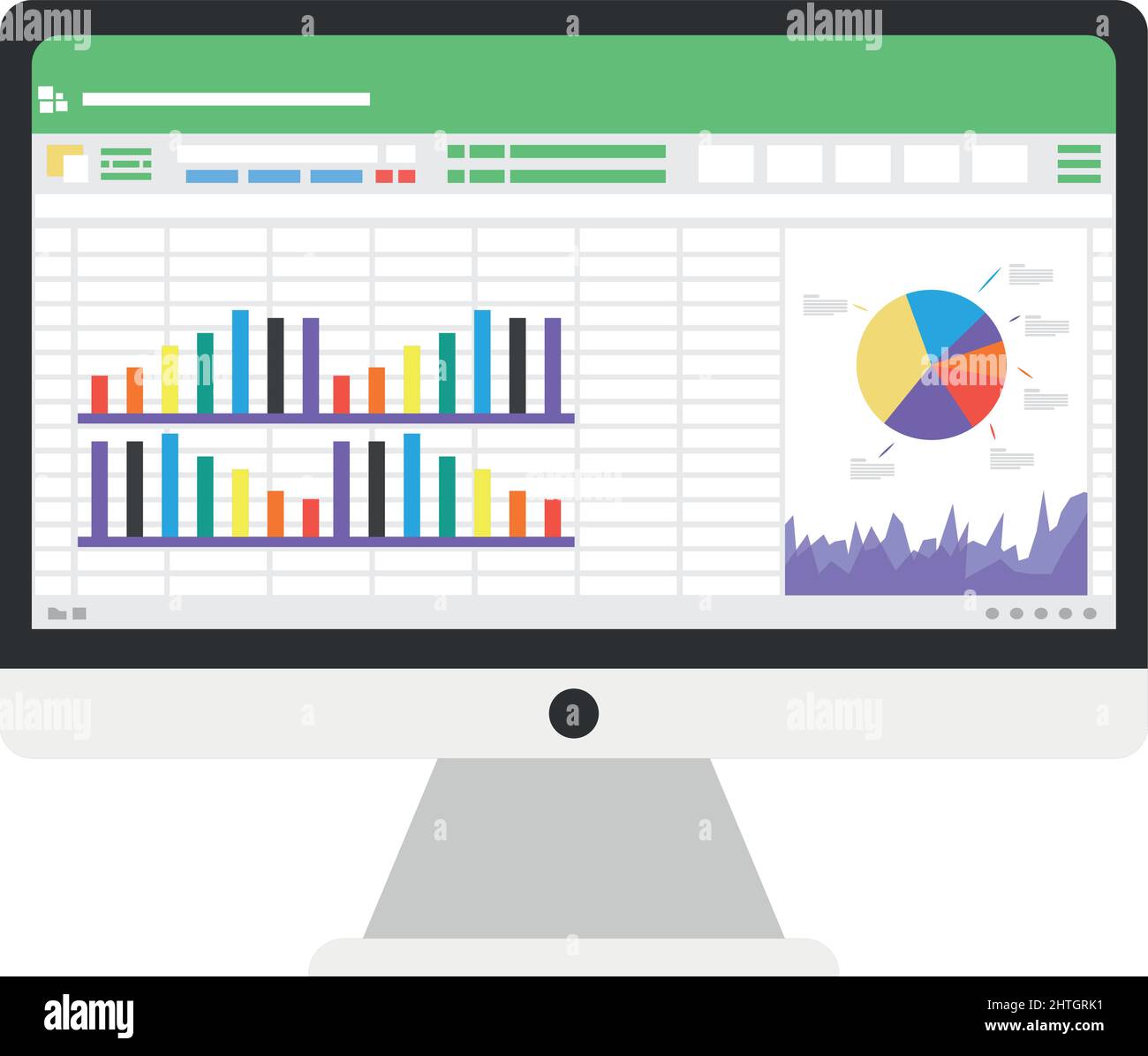 Spreadsheet calculation Cut Out Stock Images & Pictures - Alamy