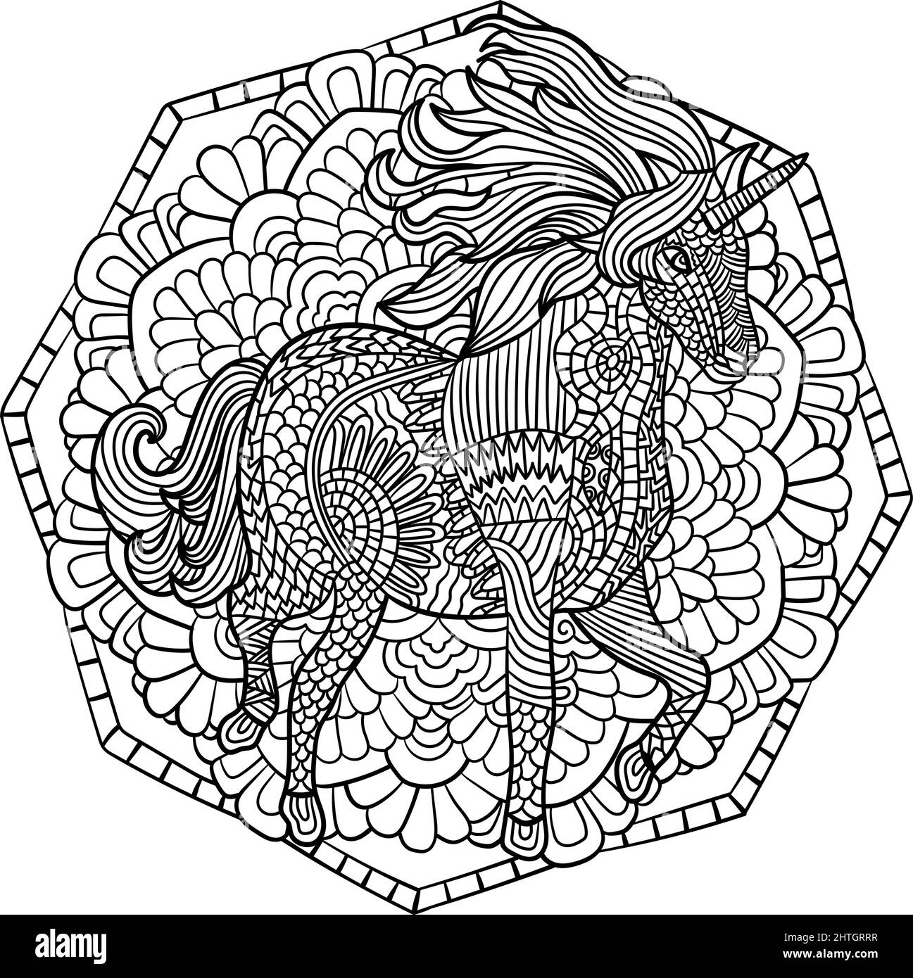 Adult coloring anti stress Stock Vector Images - Alamy