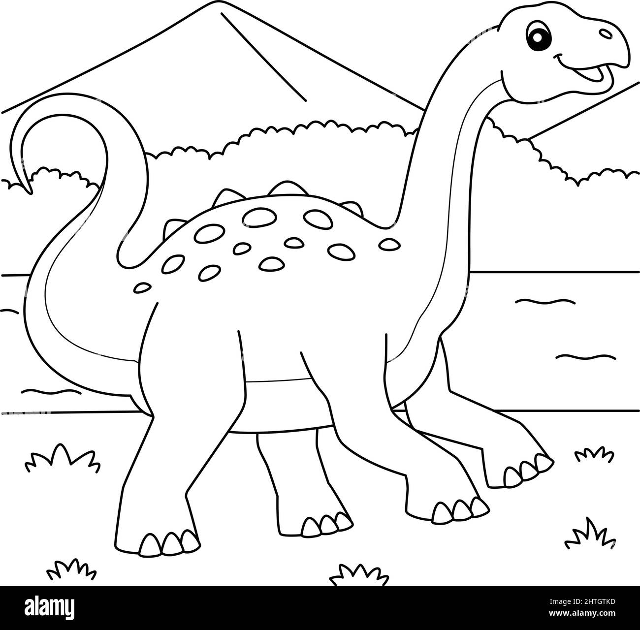 Neuquensaurus Coloring Page for Kids Stock Vector Image & Art - Alamy
